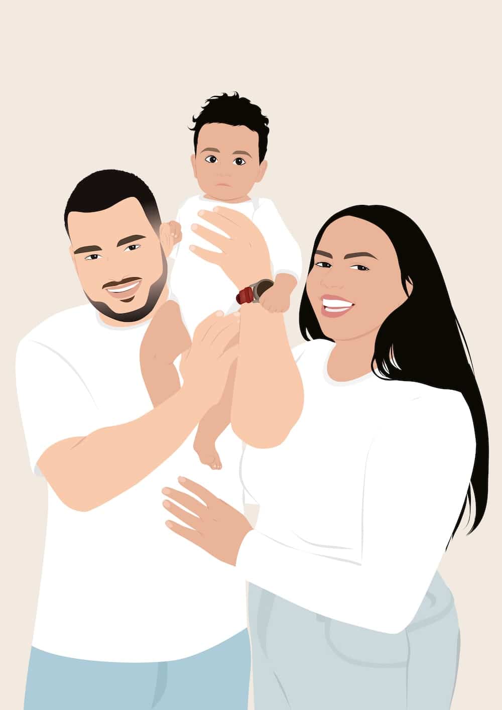 Portrait de famille original - Illustraworld